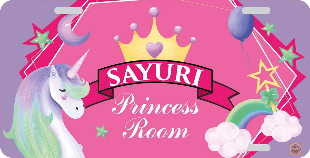 Personalized Girl's Room Door Sign / Sublimated Aluminum - Etsy