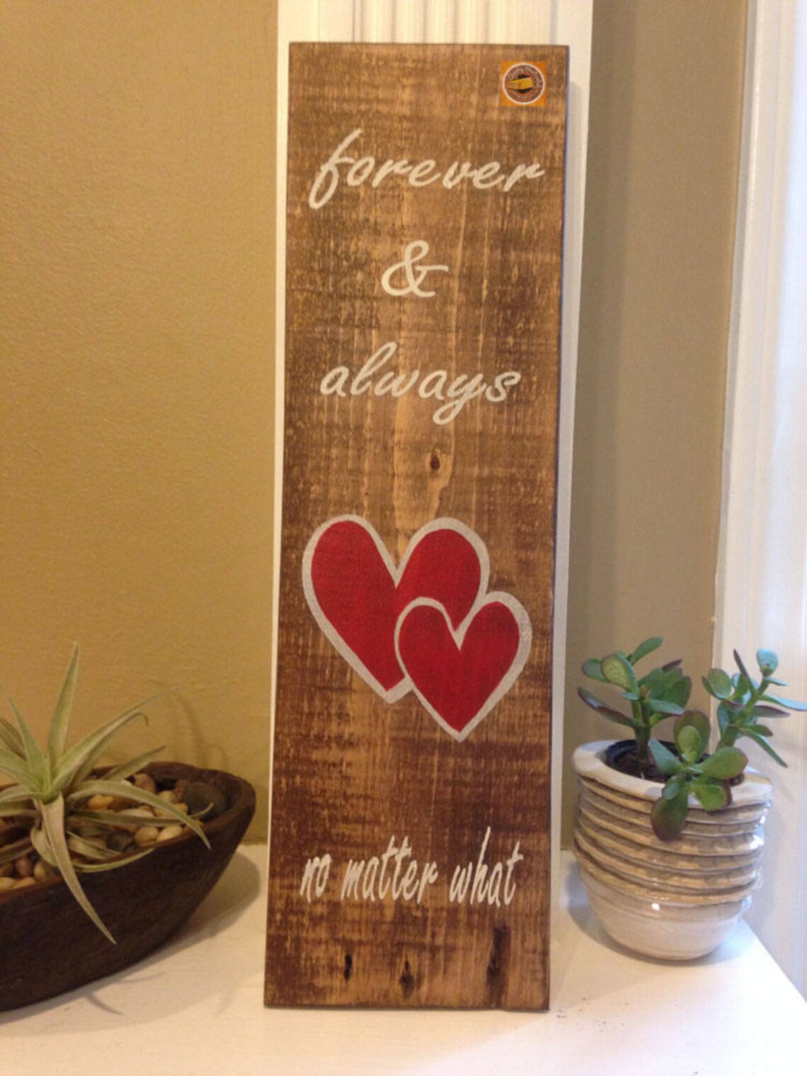 Forever & Always / Wooden Wall Sign / Rustic Sign / Hand Painted ...