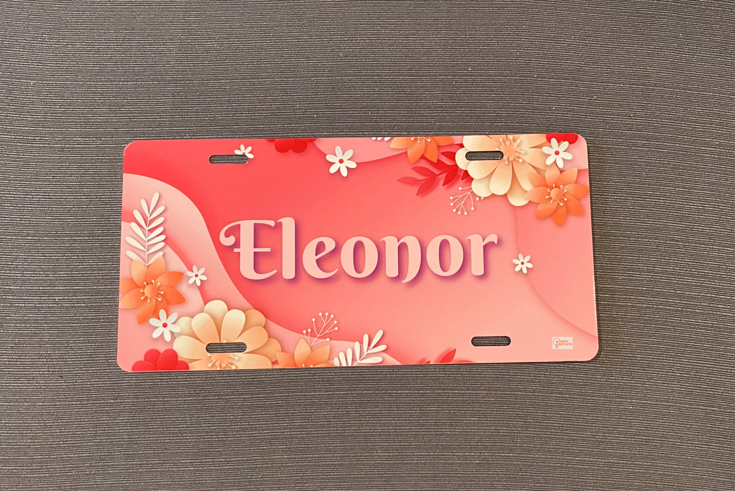 Personalized Floral Girls Room Sign / Sublimated Door Sign / Sublimated ...