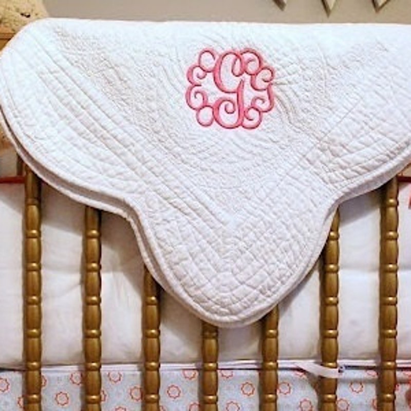 Monogrammed Quilt - Etsy