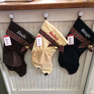 Personalized Labrador Retriever Christmas Stocking / Black Lab Stocking ...