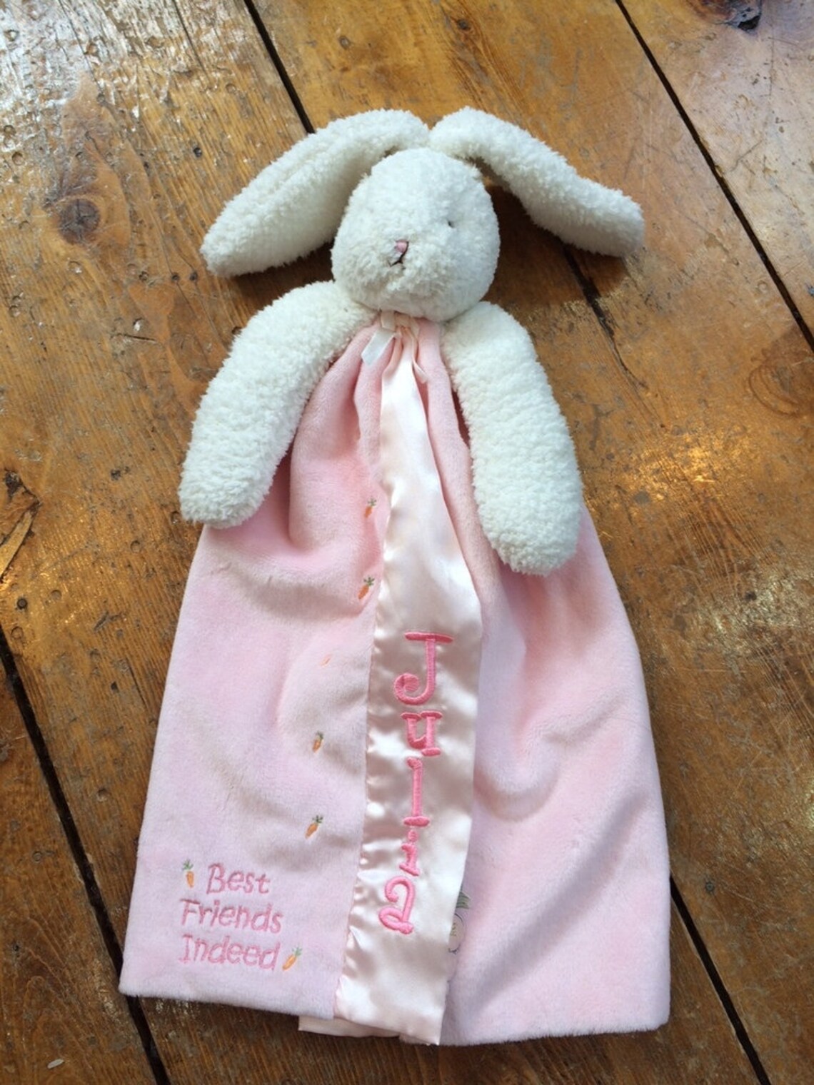 Bunny Lovie With Name / Personalized Lovie Blanket / Personalized ...