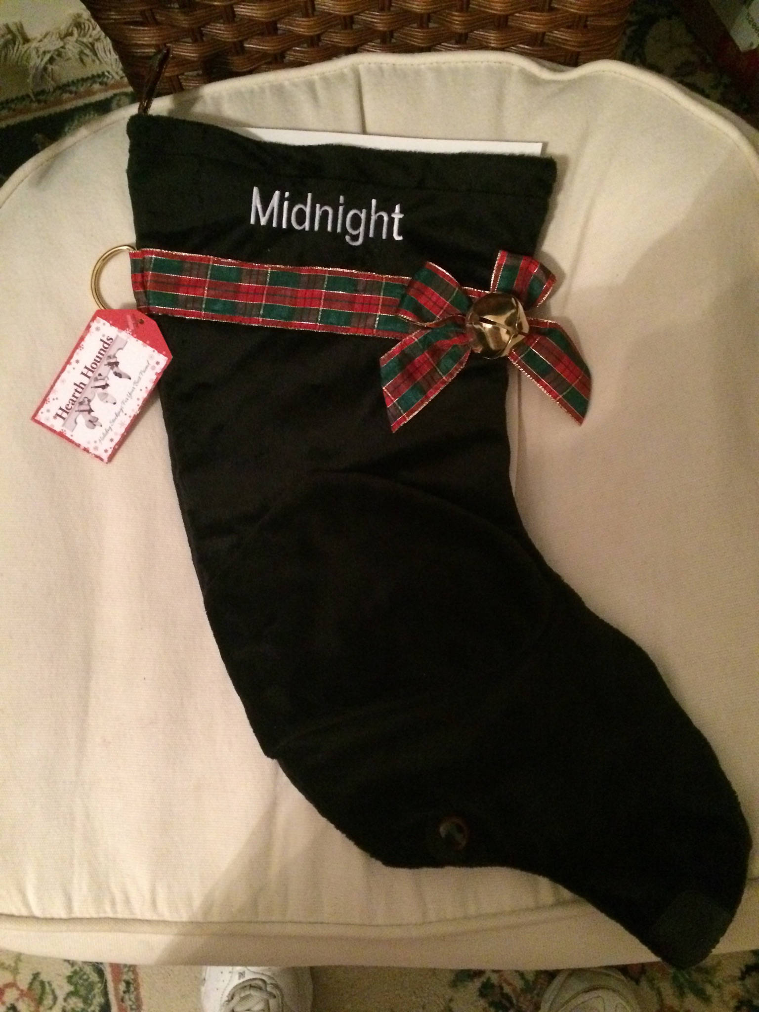 Personalized Labrador Retriever Christmas Stocking / Black Lab Stocking ...