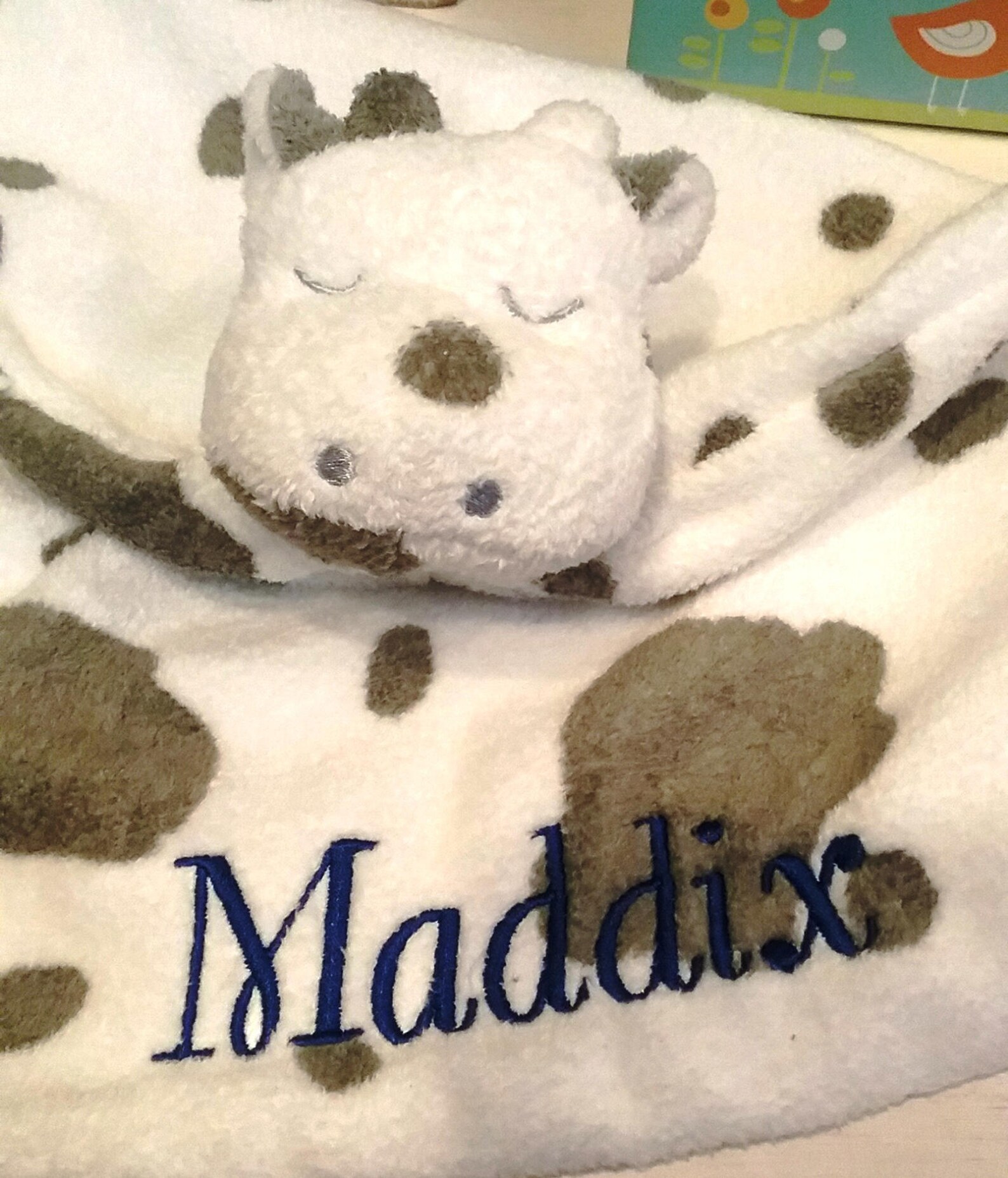 Spotted Dog Lovie With Name / Personalized Lovie Blanket / Personalized ...