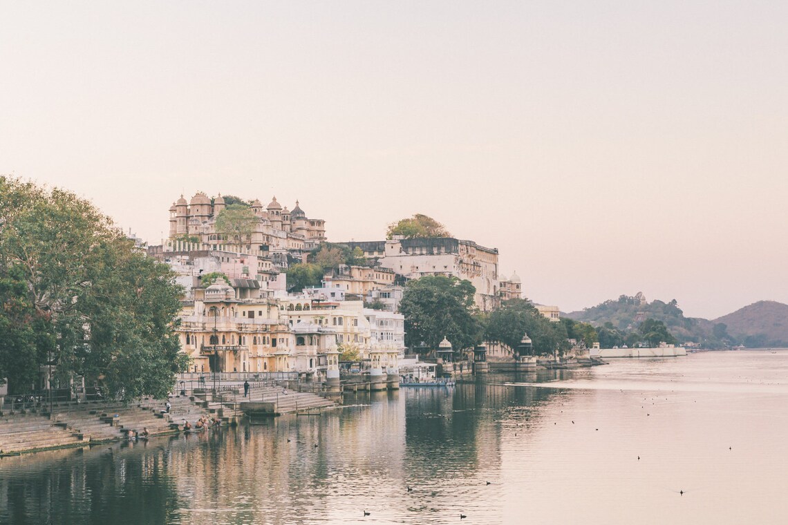 India Landscape City Lake Sunset View Photography, Download Digital ...