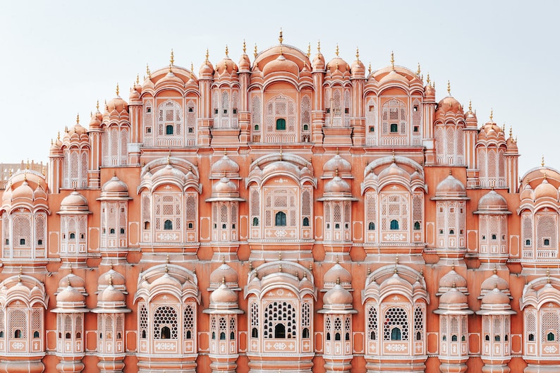 India Architecture Pink Building Travel Photography, Download Digital ...