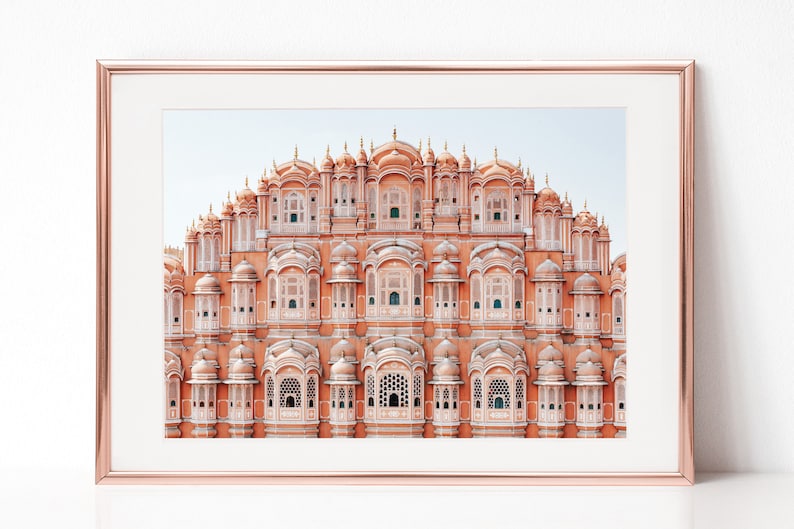 India Architecture Pink Building Travel Photography, Download Digital ...