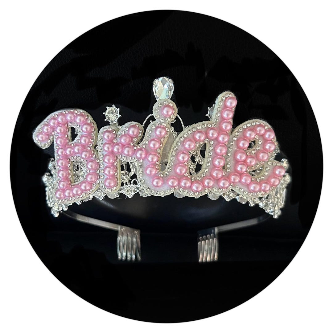 Custom Bride Tiara, MRS Tiara, Bachelorette Tiara, Wedding Tiara ...