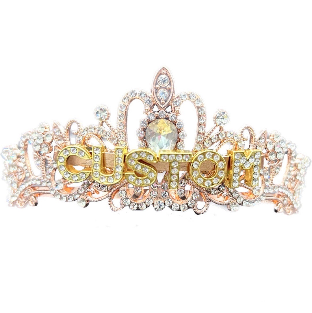 Custom Word Tiara: Personalized Birthday, Bachelorette Party Tiara - Etsy