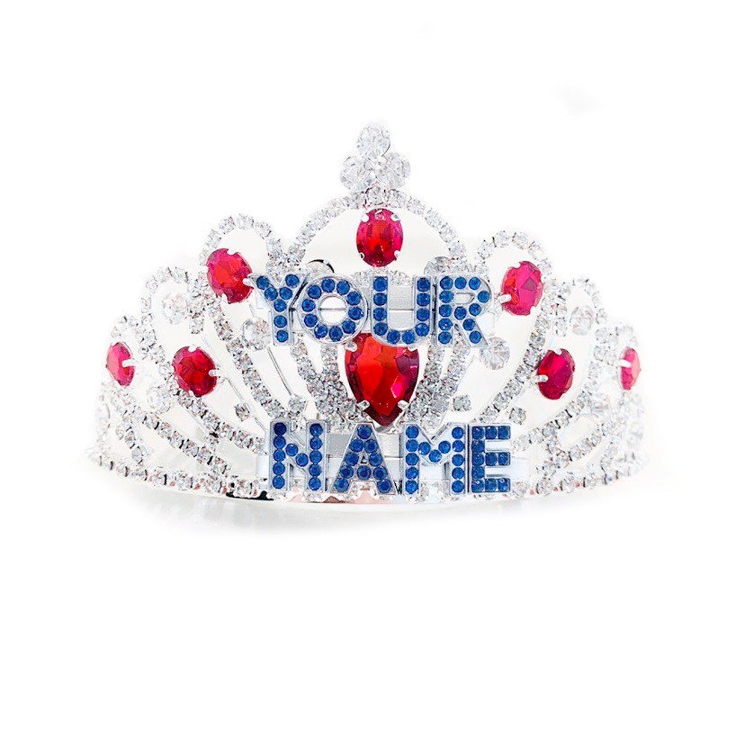 Custom Name Tiara/custom Word Tiara for Birthday, Bachelorette, Wedding ...