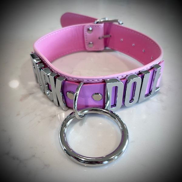Pink Bondage Collar - Etsy