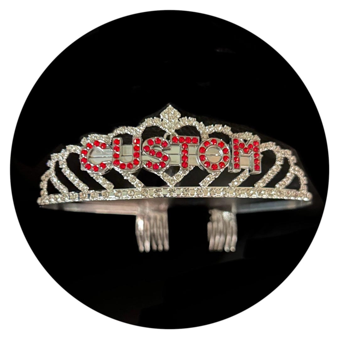 Small/low Profile, Child Sized Custom Name Tiara/custom Word Tiara for ...