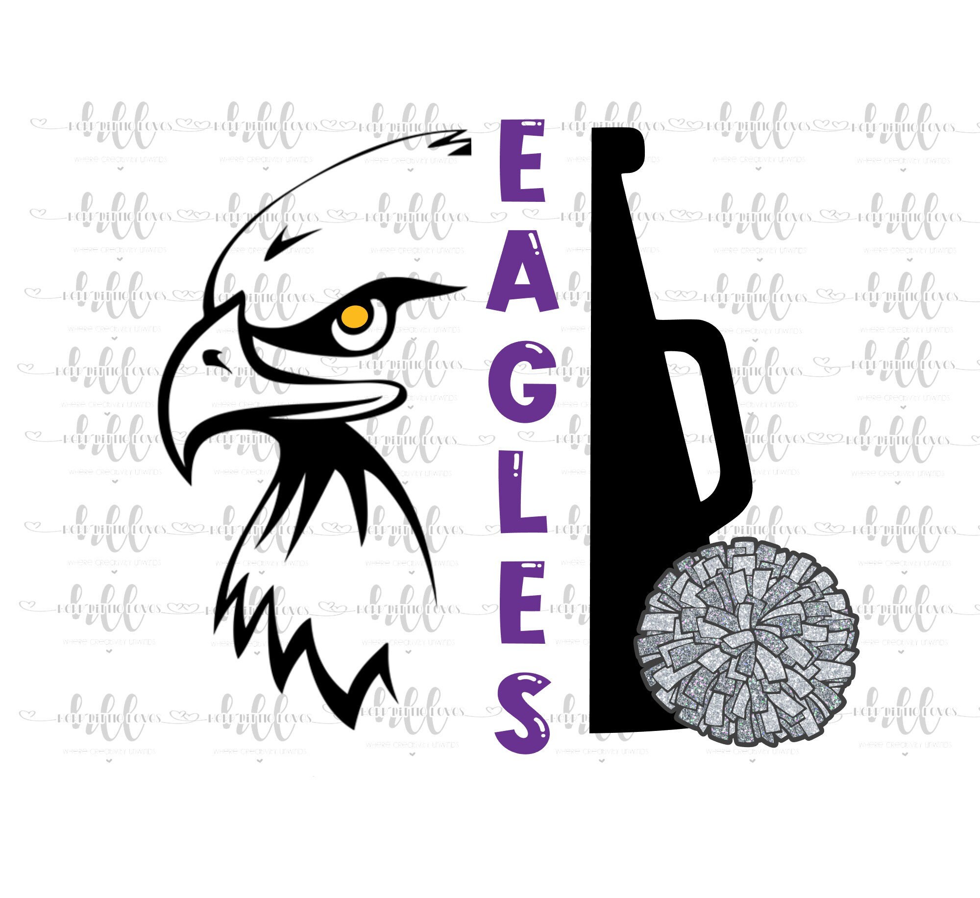 Eagles Cheer Football SVG Png SUBLIMATION Transfer | Etsy
