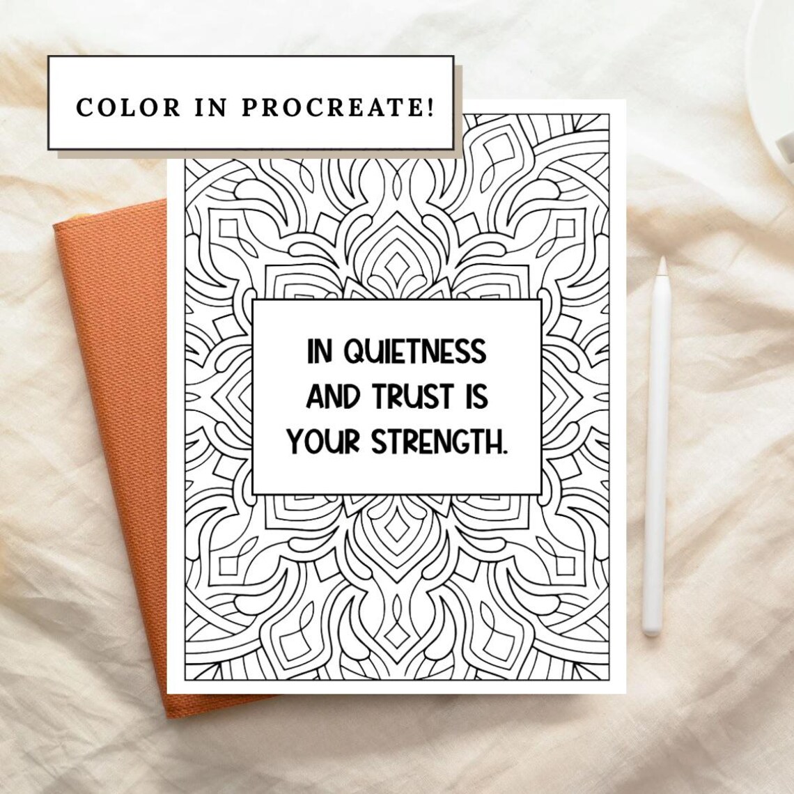 Bible Verse Mandala Coloring Page: Christian Scripture Art (PDF ...