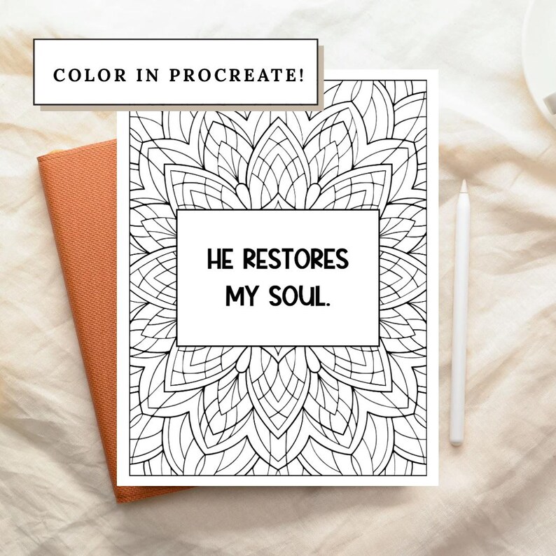 Bible Verse Mandala Coloring Page: Christian Scripture Art (PDF ...