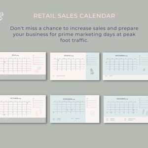 2023 Retail Holiday Calendar, Printable, Landscape Horizontal Pages ...