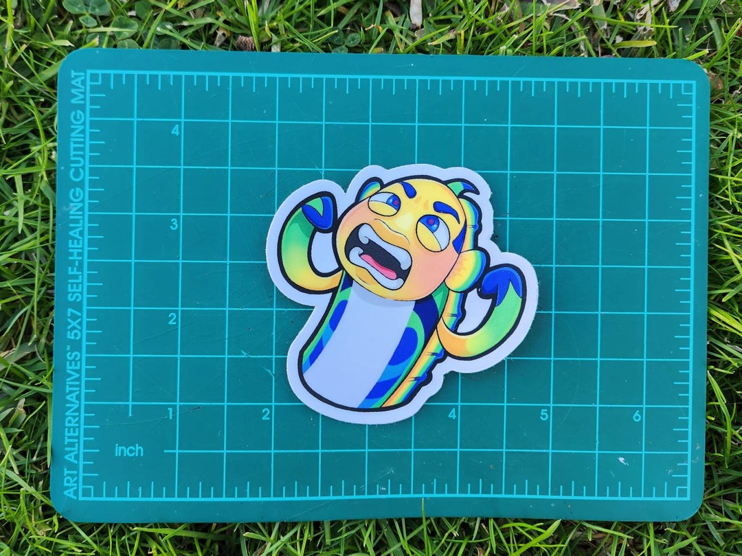 Brave Fish Waterproof Sticker - Etsy