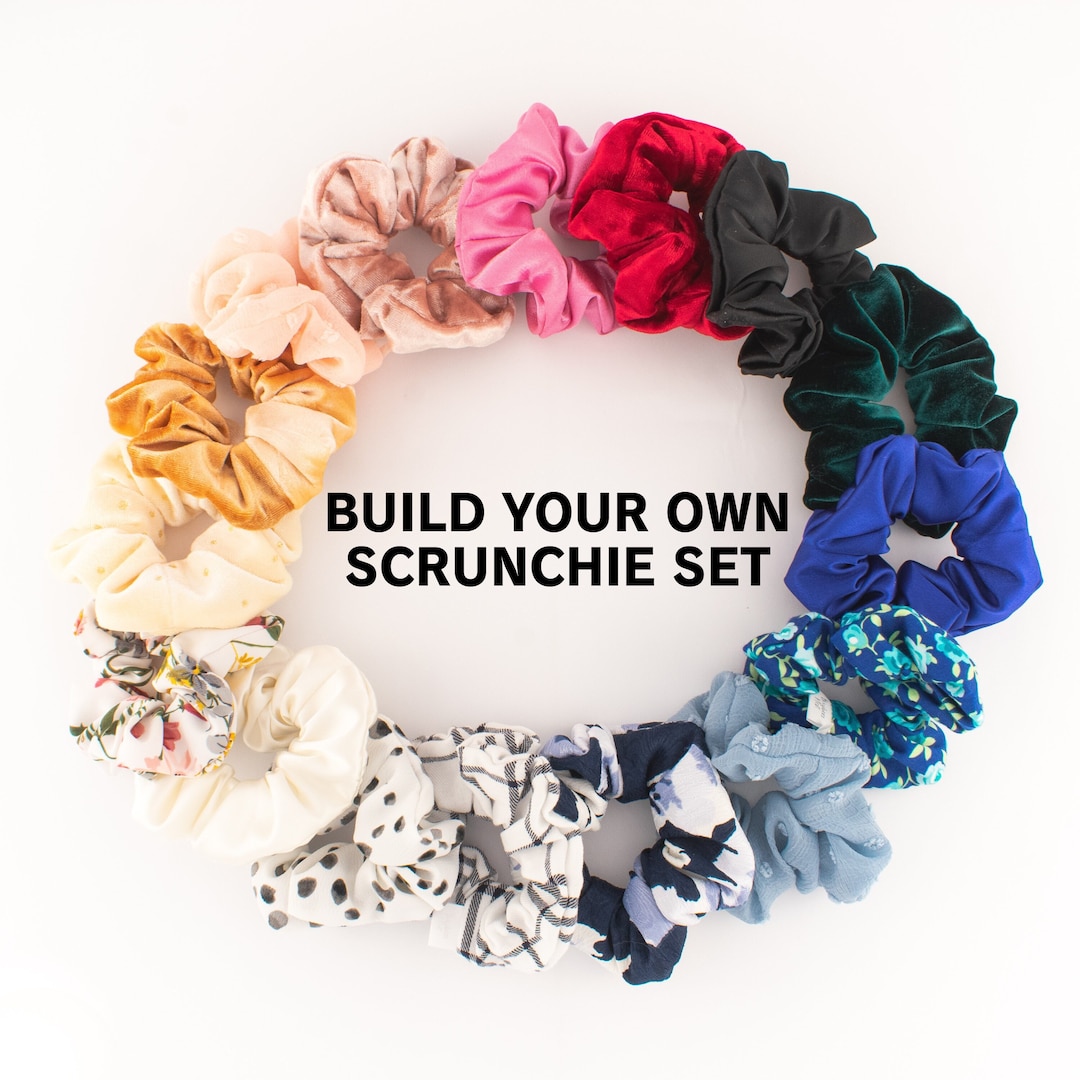 Build Your Own Handmade Scrunchies Set / Satin Scrunchie - Etsy