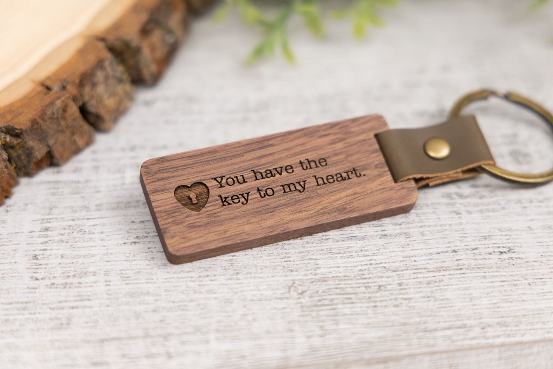 Engraved Wood Key Chain, Personalized Wooden Gifts for Mom, Mother's ...