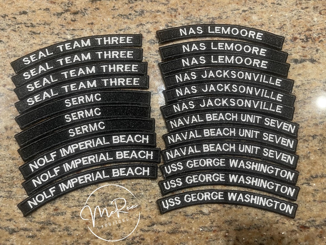 Custom Navy Command Inspired Rocker Patch/uim, 5" X 0.5", up to 25 ...