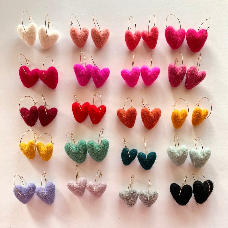 Needle Felted Jewelry - Etsy