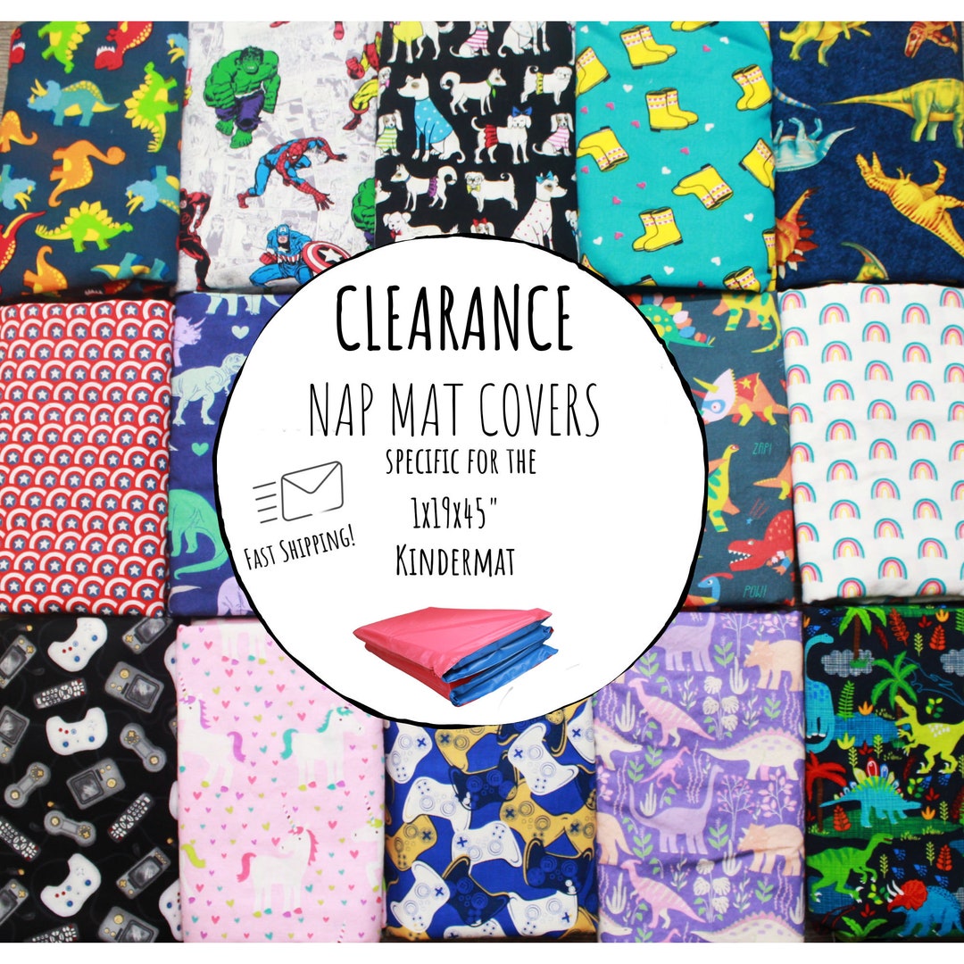Clearance! Nap Mat Covers - 1x19x45 Kindermat Covers - - Etsy