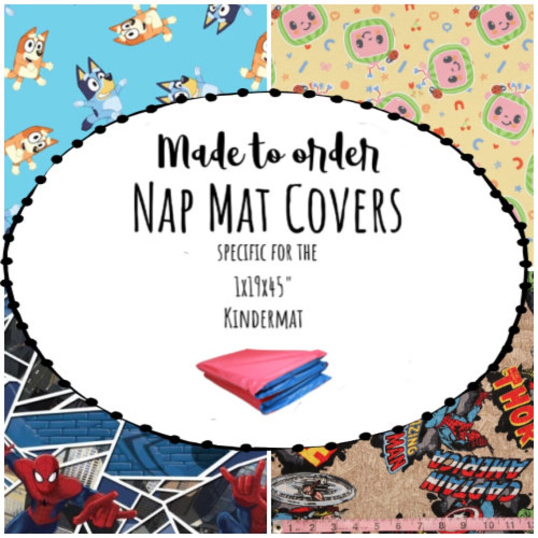 Made to Order: Nap Mat Covers - 1x19x45 Kindermat Covers - Custom ...
