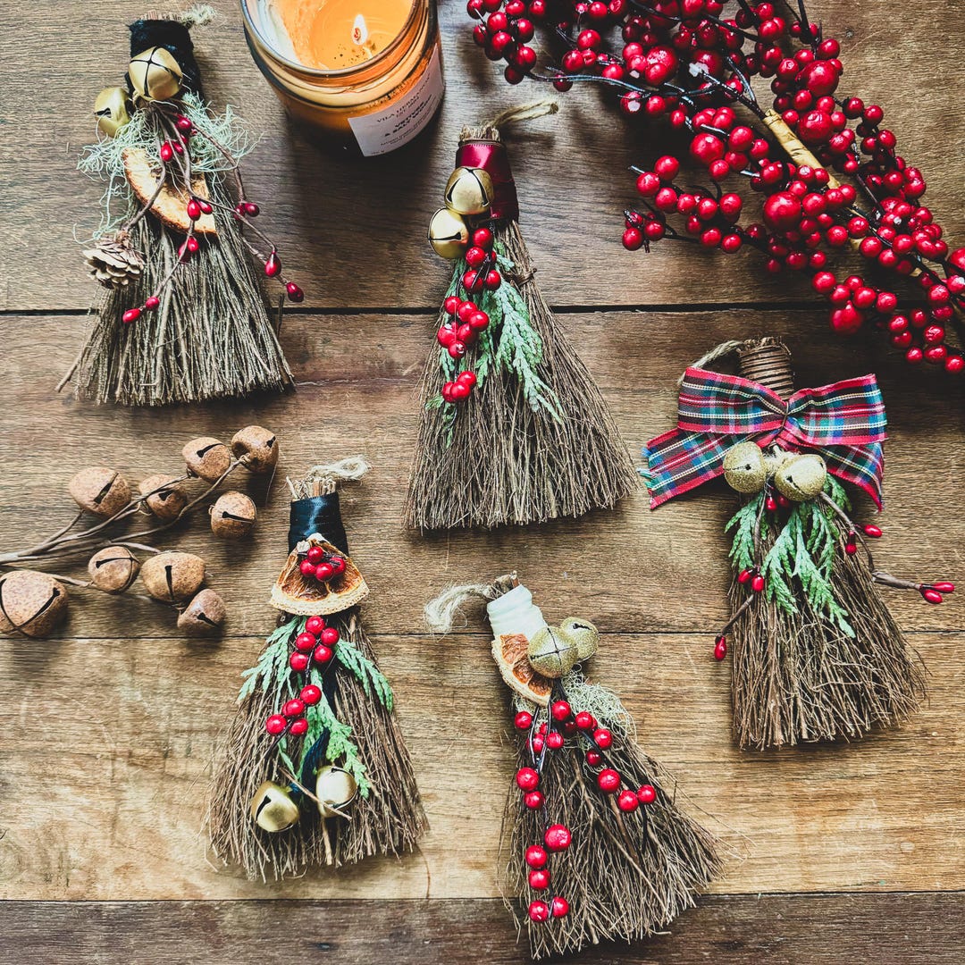 Yule Cinnamon Besom, Witch Broom, Winter Solstice Broomstick, Altar ...