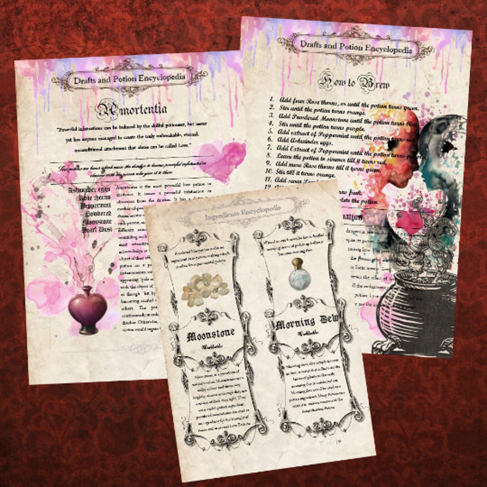 DIGITAL PRINT Moste Potente Potions Harry Potter Potion | Etsy Australia