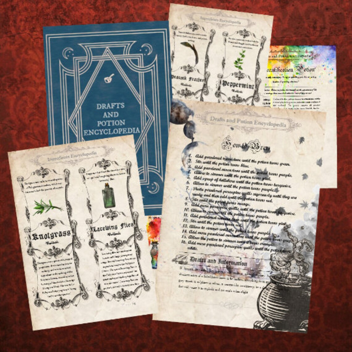 DIGITAL PRINT Moste Potente Potions Harry Potter Potion | Etsy Australia