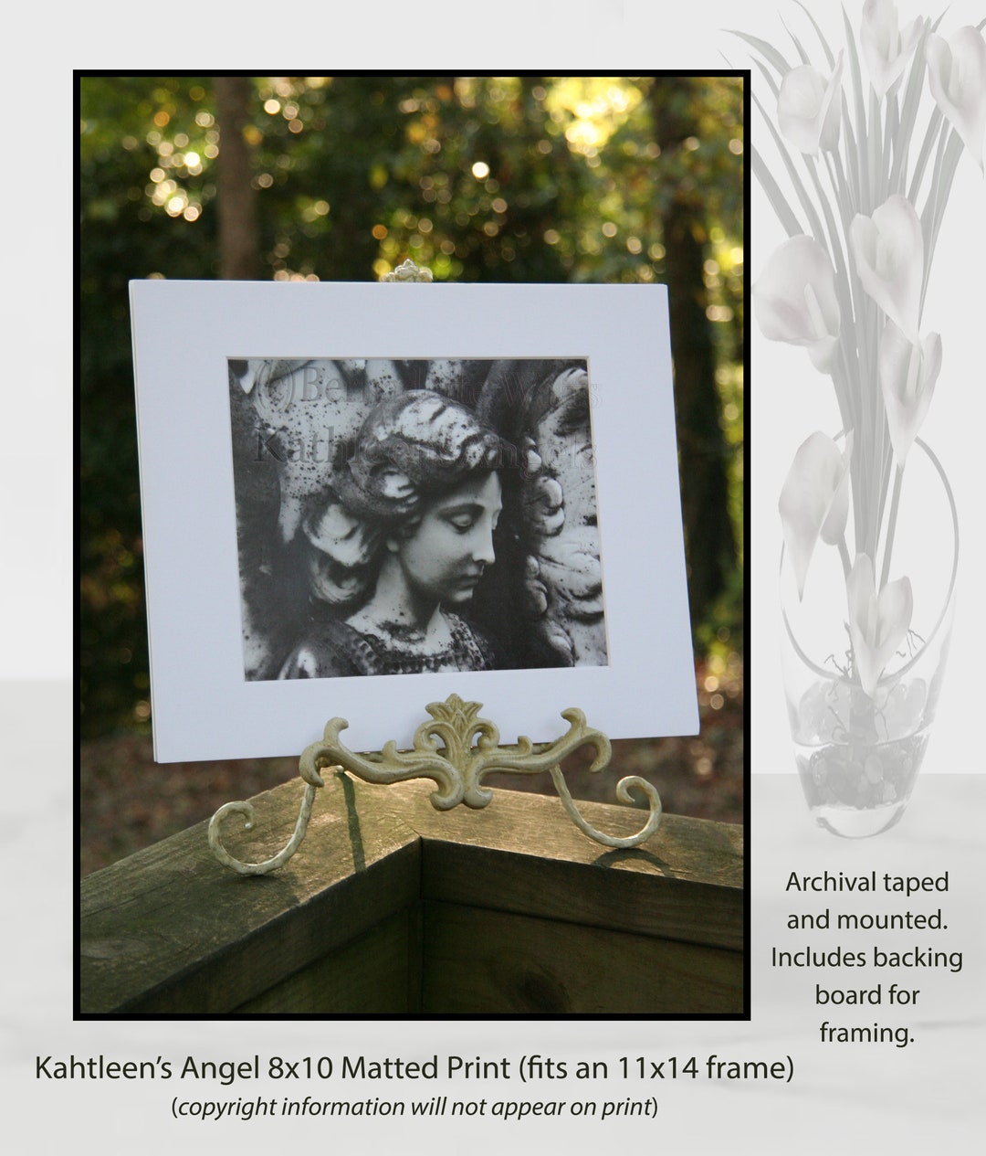 Kathleen's Angel Horizontal Matted Print / Angel Photography / Angel ...