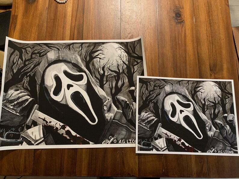 Ghostface Fine Art Prints Based on Wes Craven's Movie Scream. Available ...