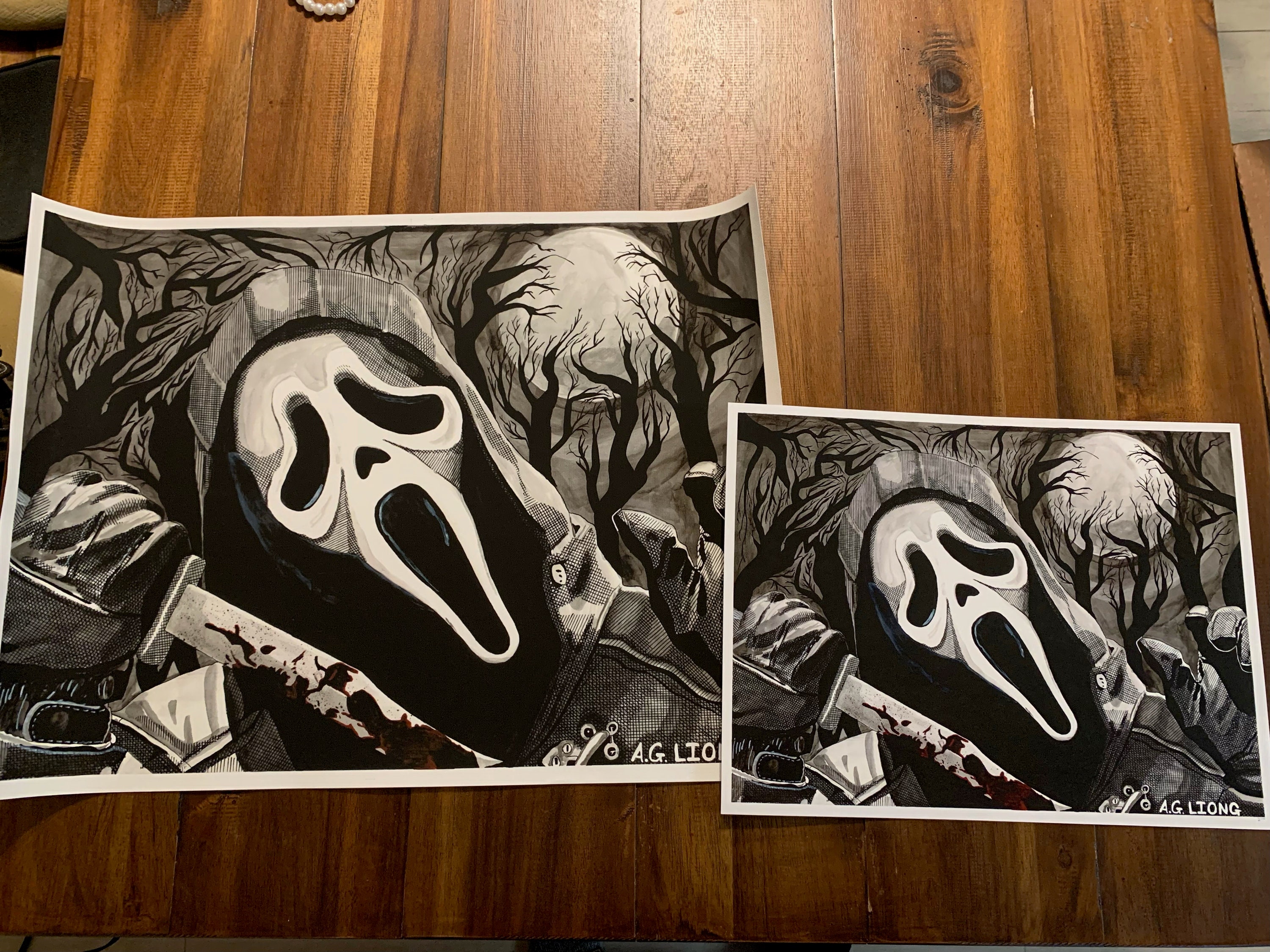 Ghostface Fine Art Prints Based on Wes Craven's Movie Scream. Available ...