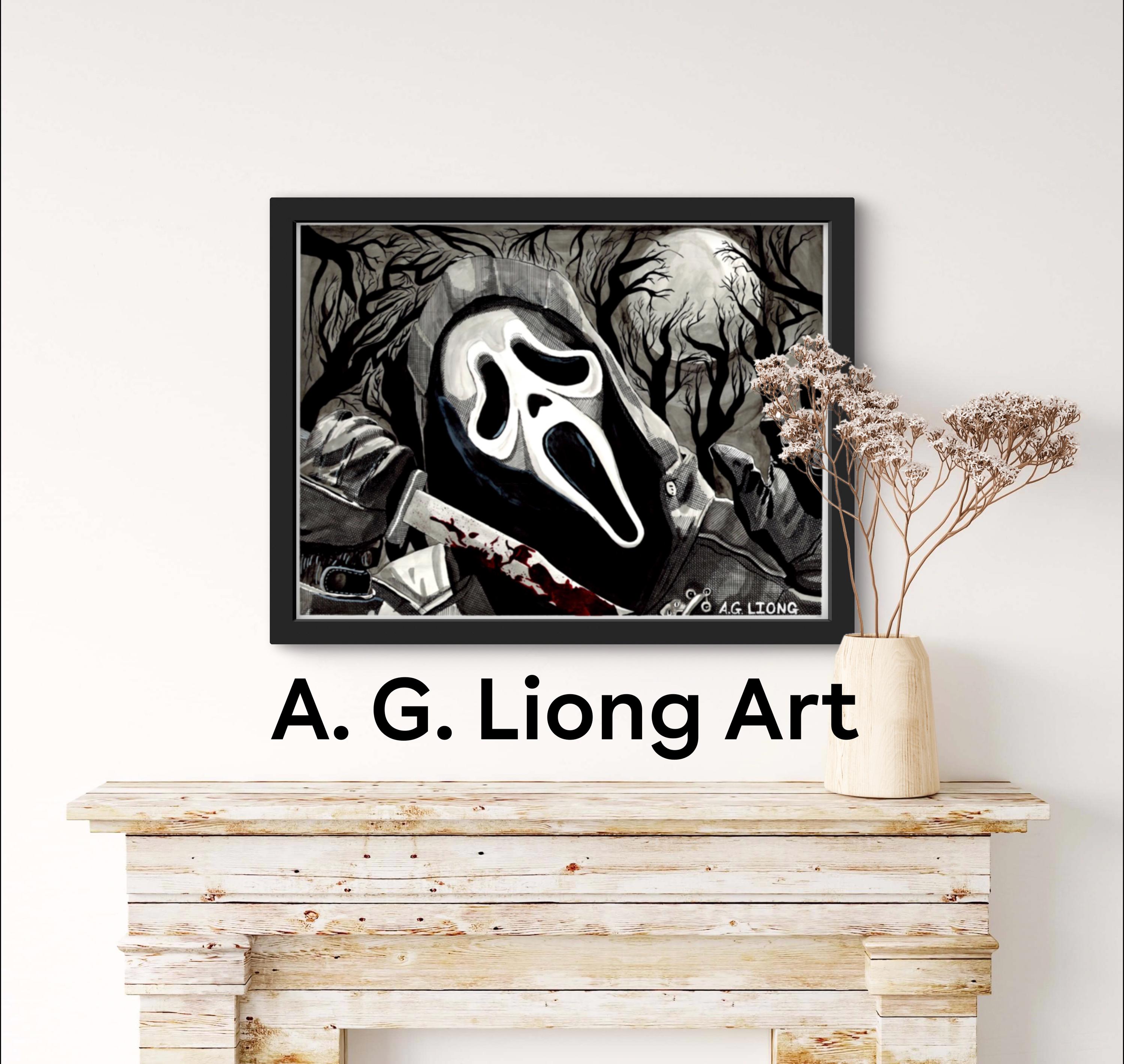 Ghostface Fine Art Prints Based on Wes Craven's Movie Scream. Available ...