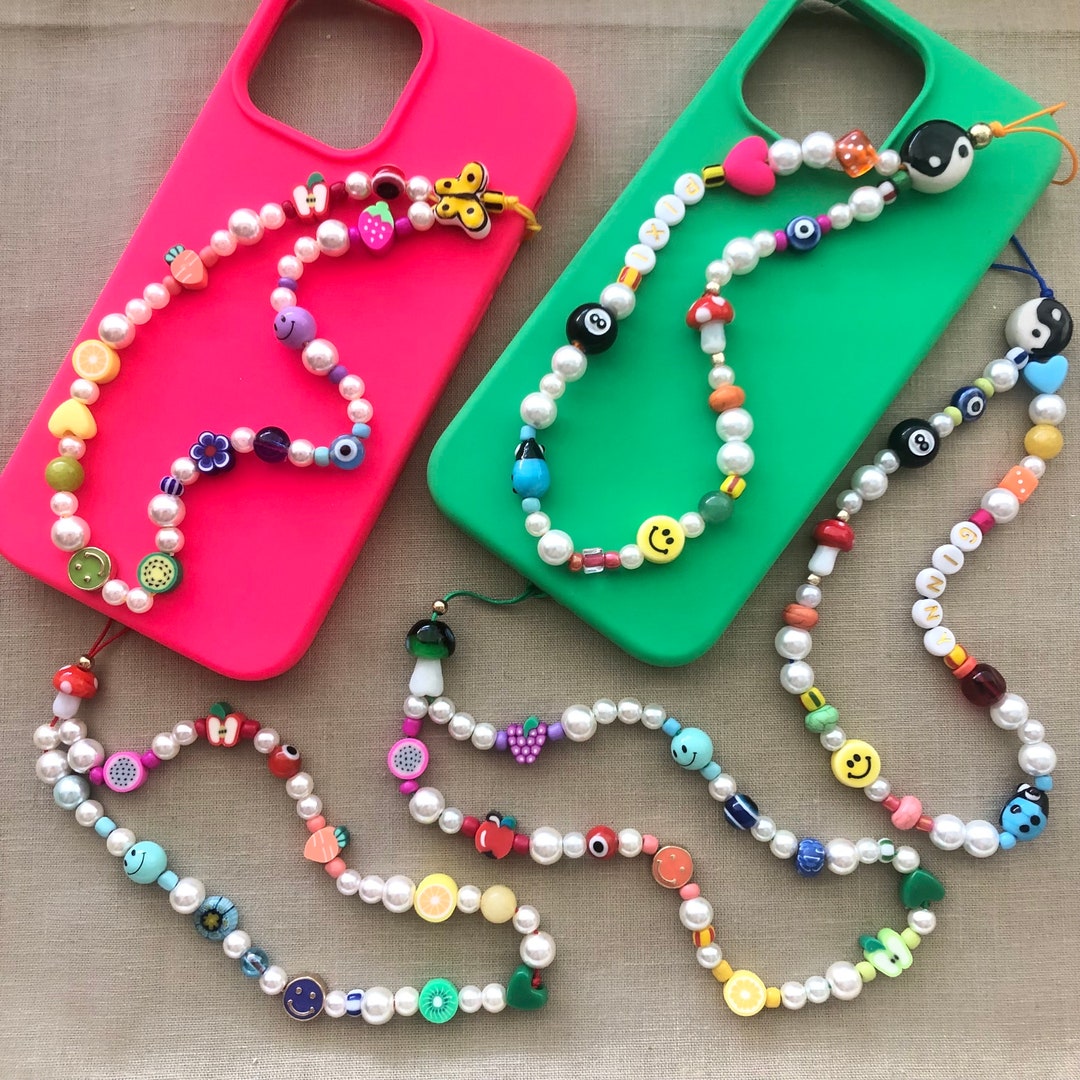 Personalized Fruity Phone Charm, Phone Lanyard, Phone Strap, Y2k ...