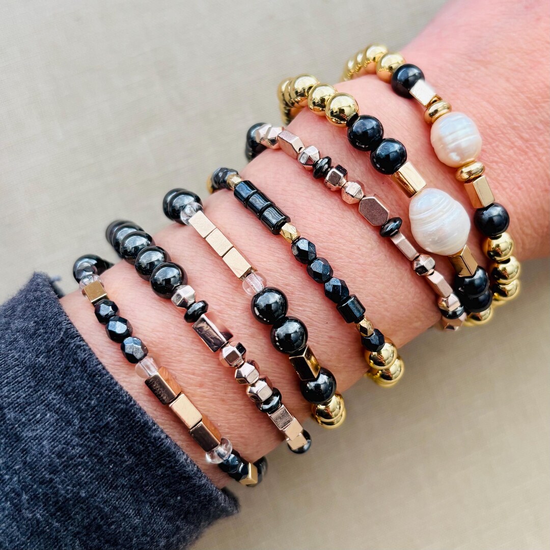 Morse Code LOVE Bracelet 18k Gold Filled Stackable Custom Bead ...