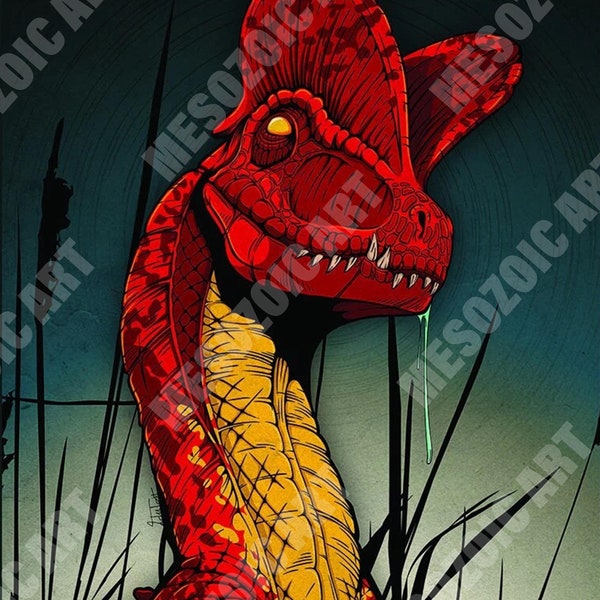 Dilophosaurus Poster - Etsy