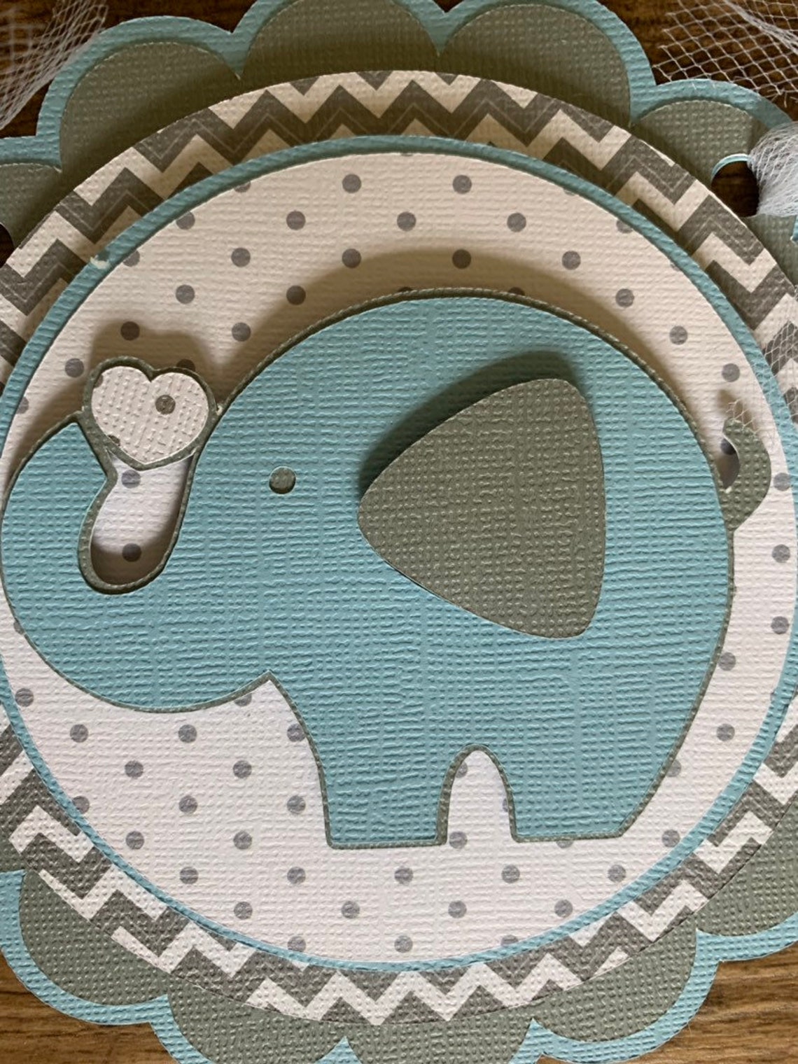 Elephant Baby Shower Decorations Boy Elephant Blue Gray Grey - Etsy