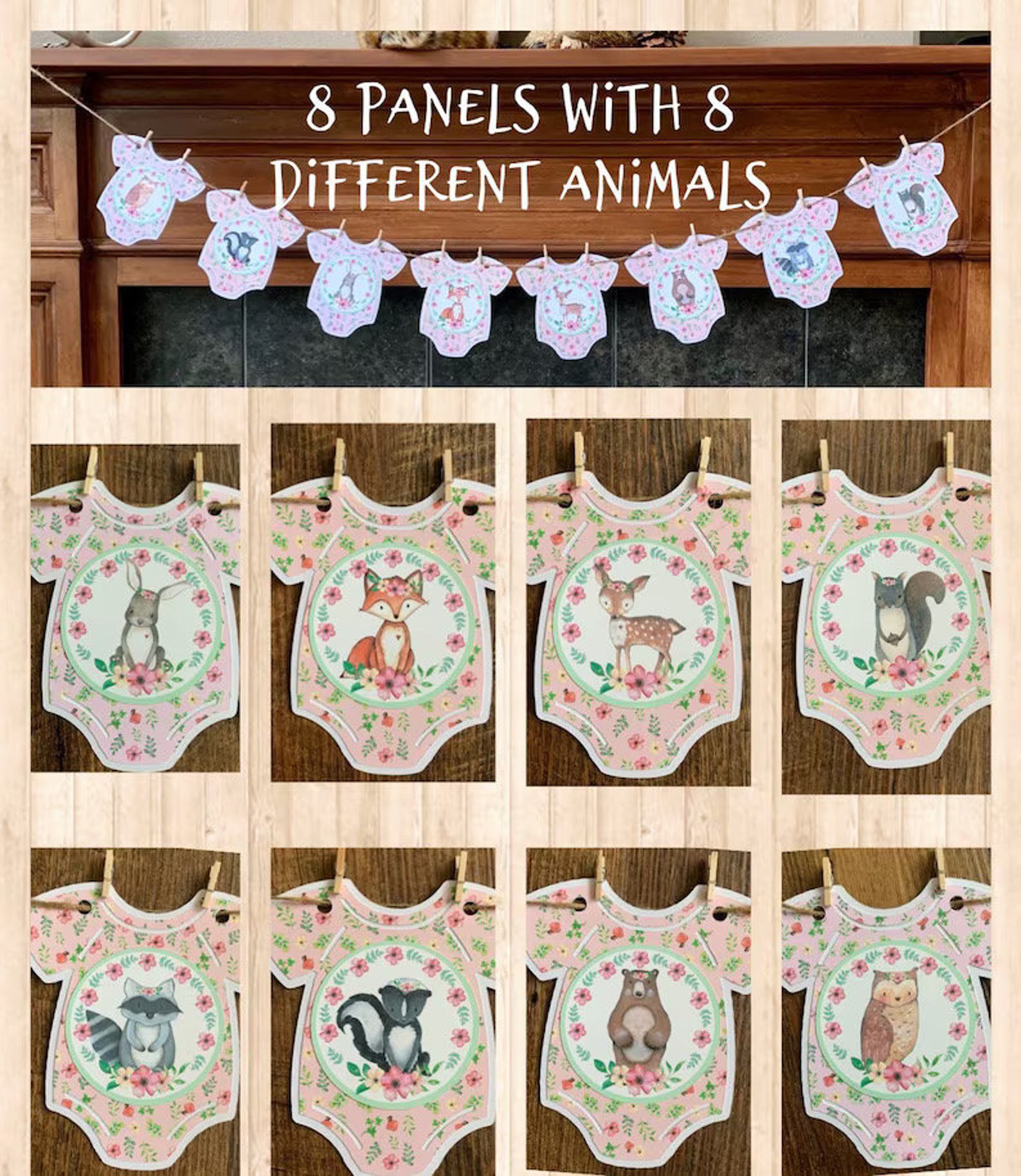 Woodland Animal Baby Shower Decorations, Woodland Baby Shower ...