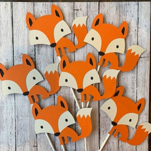 Fox Baby Shower Decorations, Fox Centerpiece Animals on Sticks, Fox ...