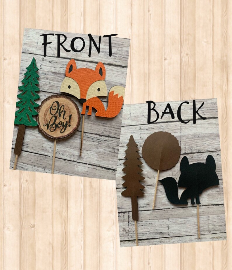 Woodland Animal Cupcake Toppers Boy, Forest Animals Cupcake Toppers, Oh ...