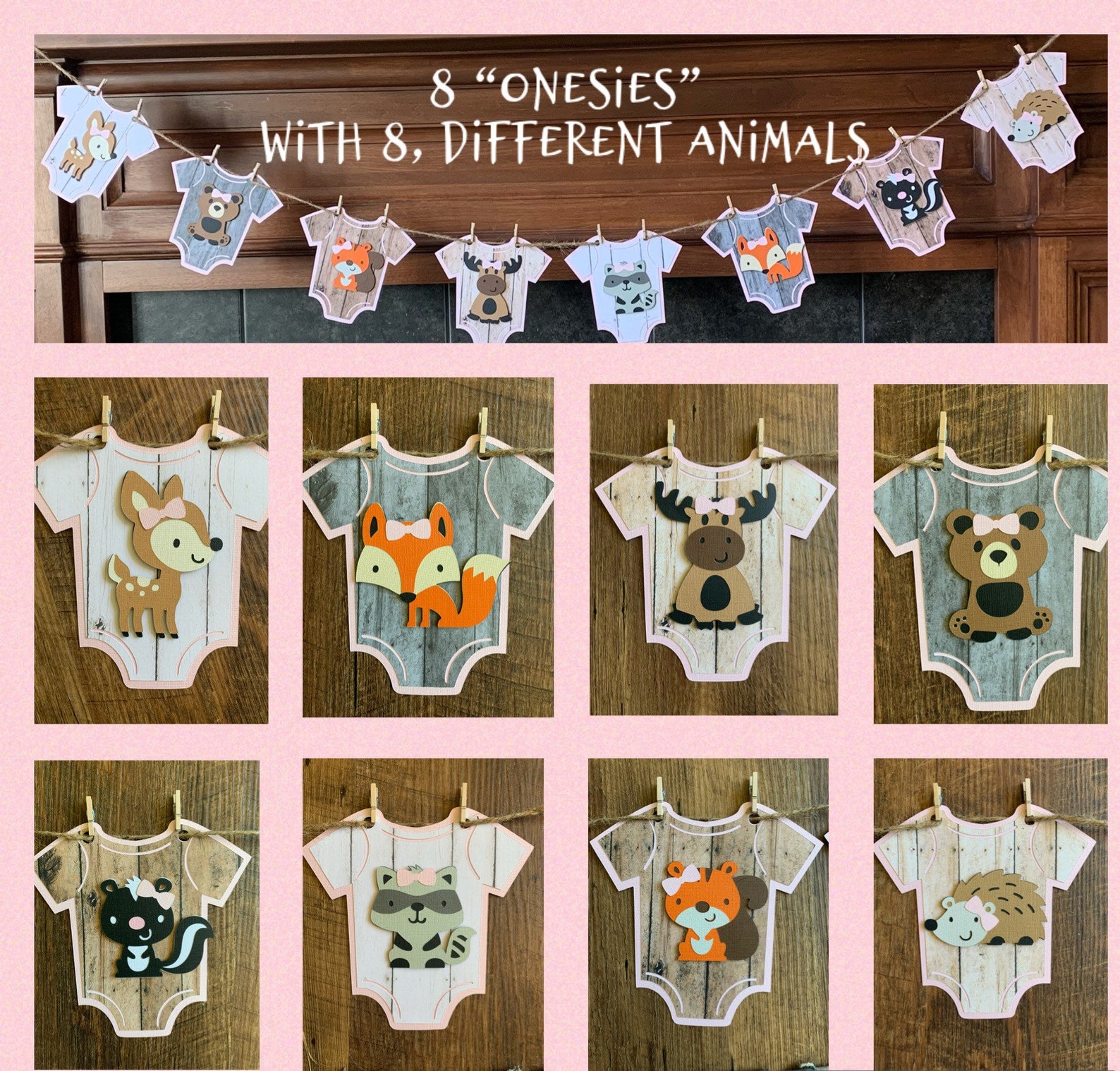 Woodland Animal Baby Shower Decorations Woodland Baby Shower | Etsy