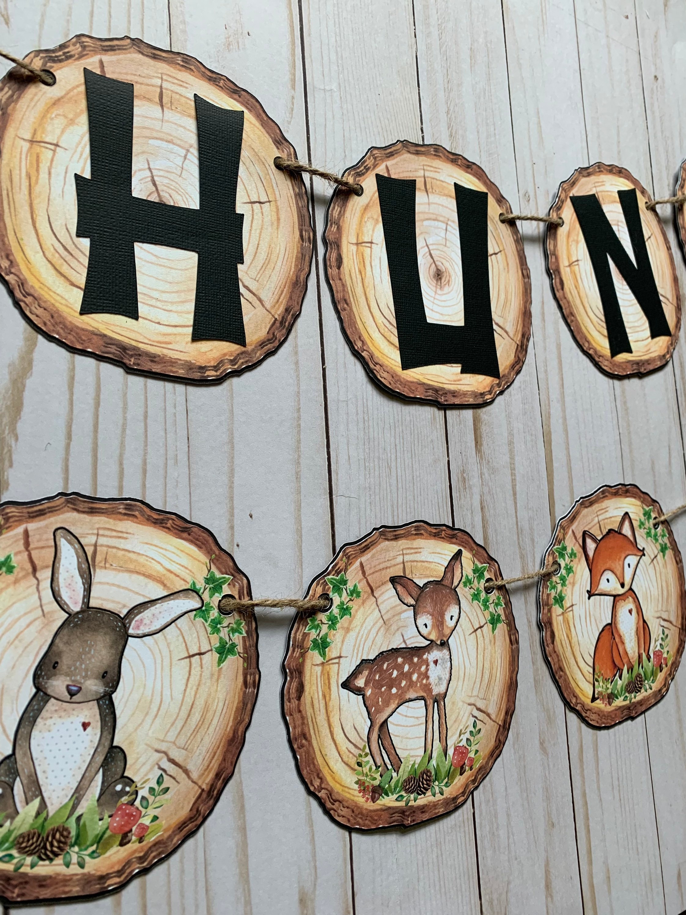 Woodland Animal Banner, Woodland Baby Shower Decorations, Customized ...