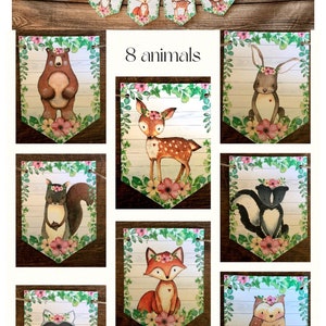 Girl Themed Woodland Baby Shower Decorations, Woodland Baby Shower ...