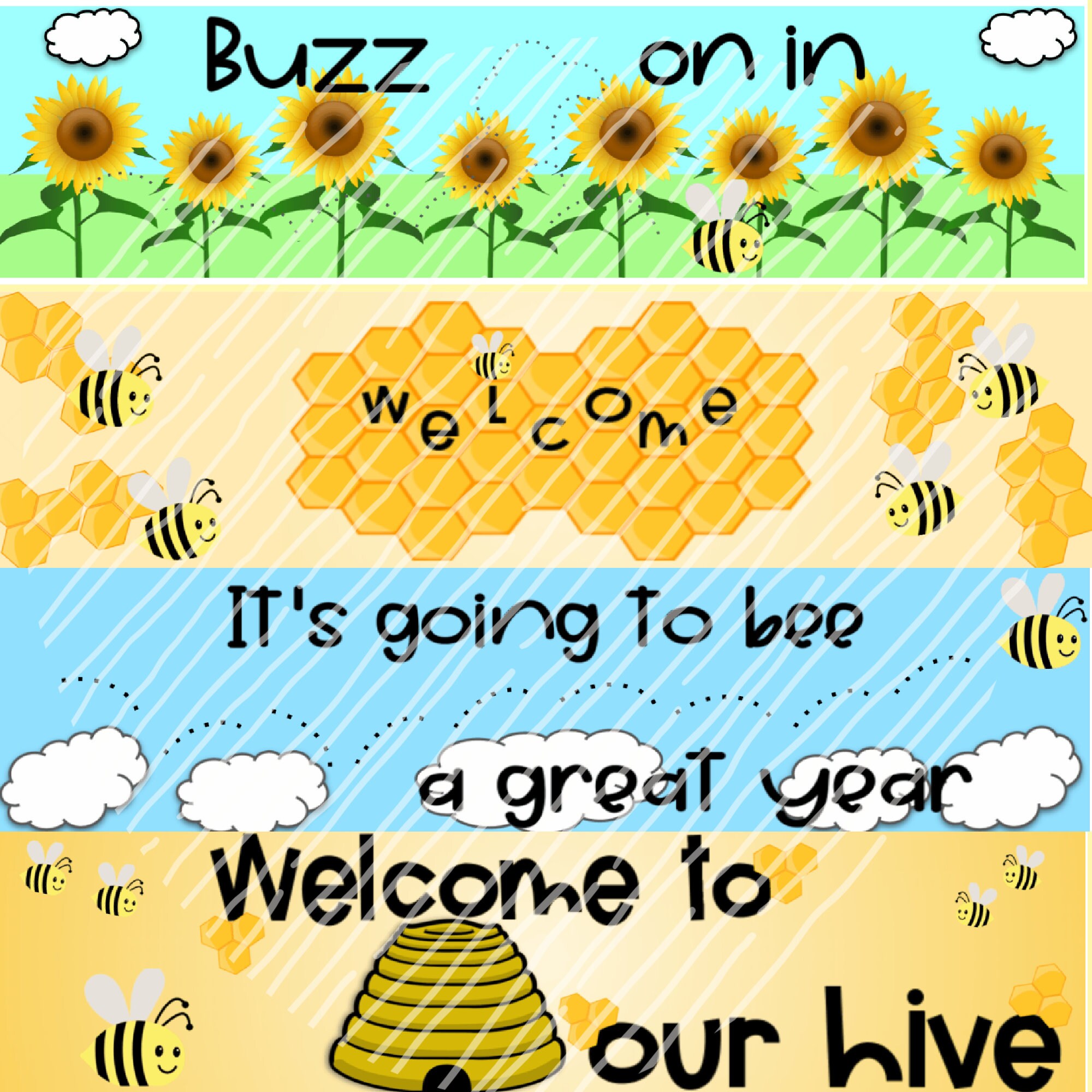 Animated Google Classroom Headers: Bee Themed - Etsy