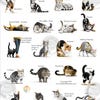 Cat Body Language Chart Illustrated Guide to Feline Emotions, Mood ...