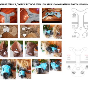 Yorkie Female Dog Diaper Sewing Pattern: (PDF Download) Sewing ...