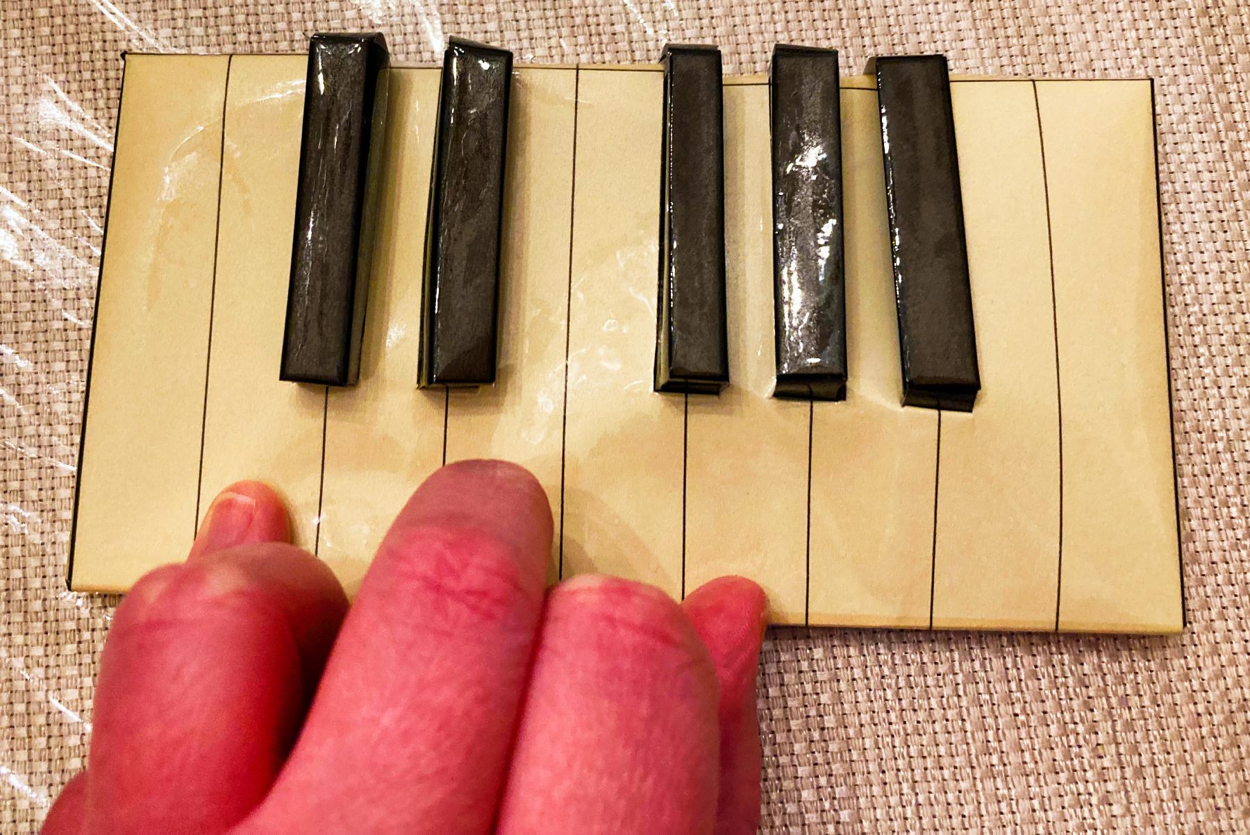 Piano Keys Paper Crafts Printable 3D Papercraft Digital Download 6x3 ...