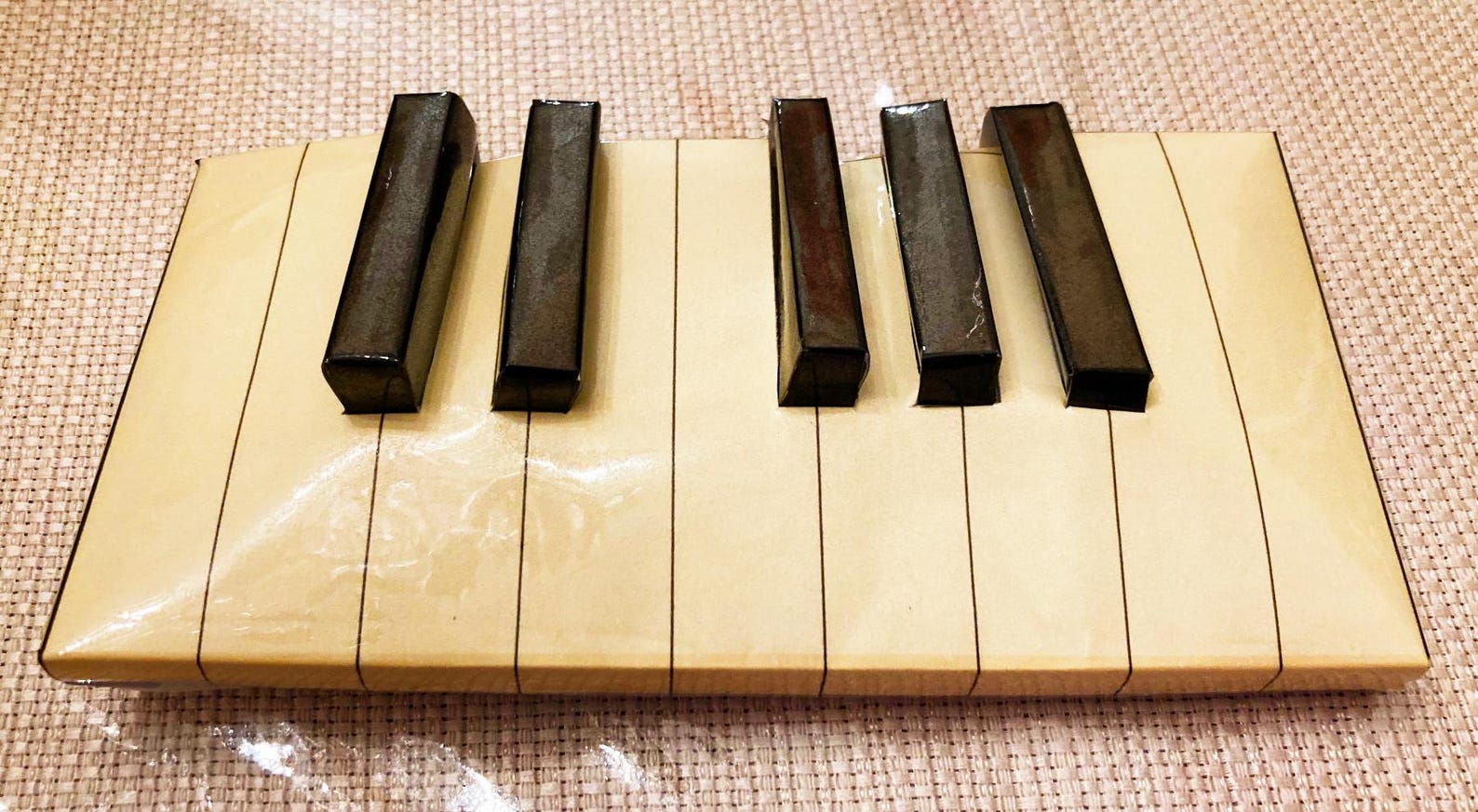 Piano Keys Paper Crafts Printable 3D Papercraft Digital Download 6x3 ...