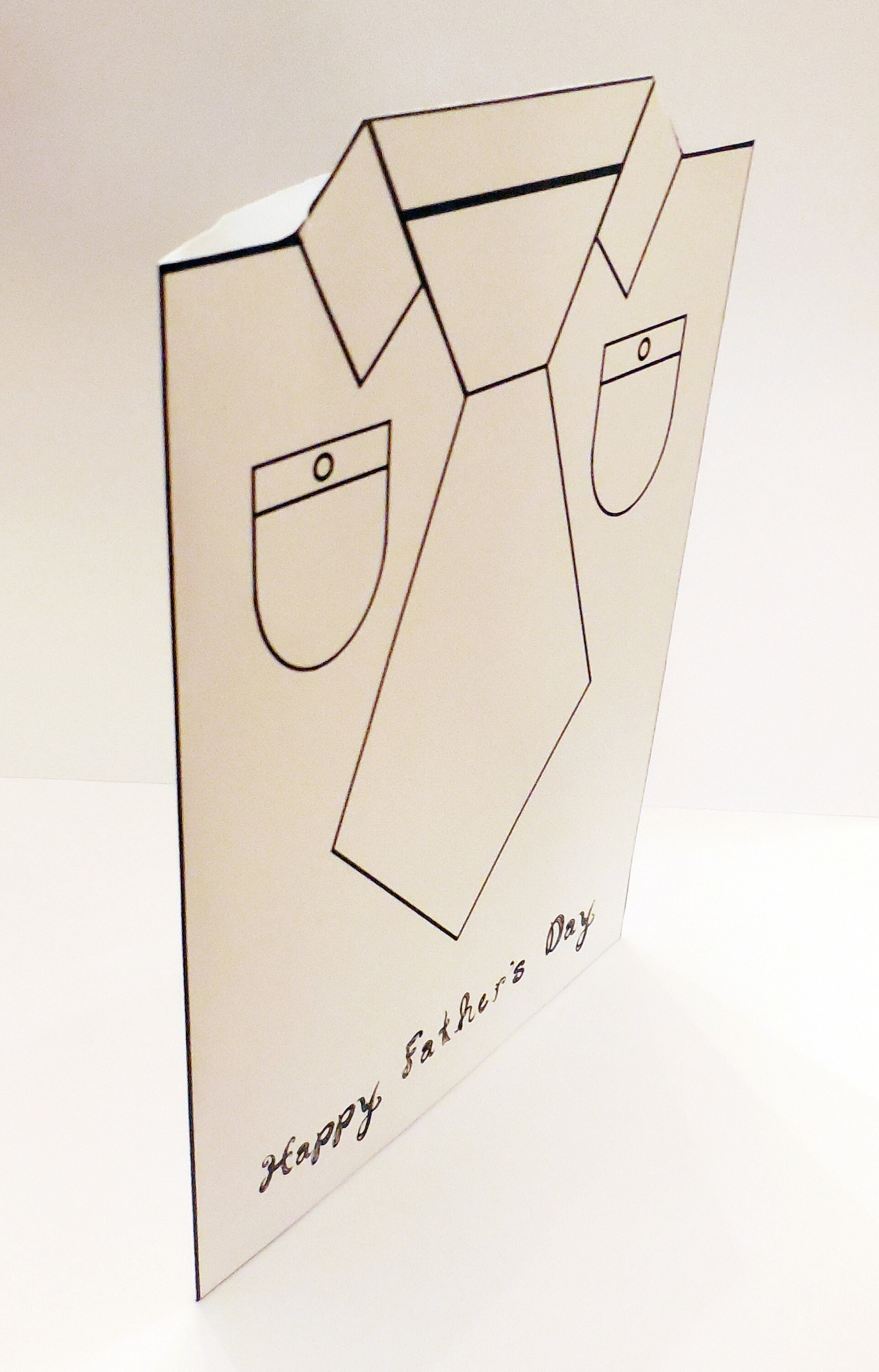 Shirt and Tie Father's Day Card Printable Download Happy Father's Day ...